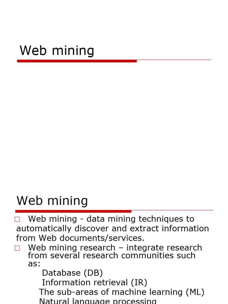 Unit 5 DM | PDF | World Wide Web | Internet & Web