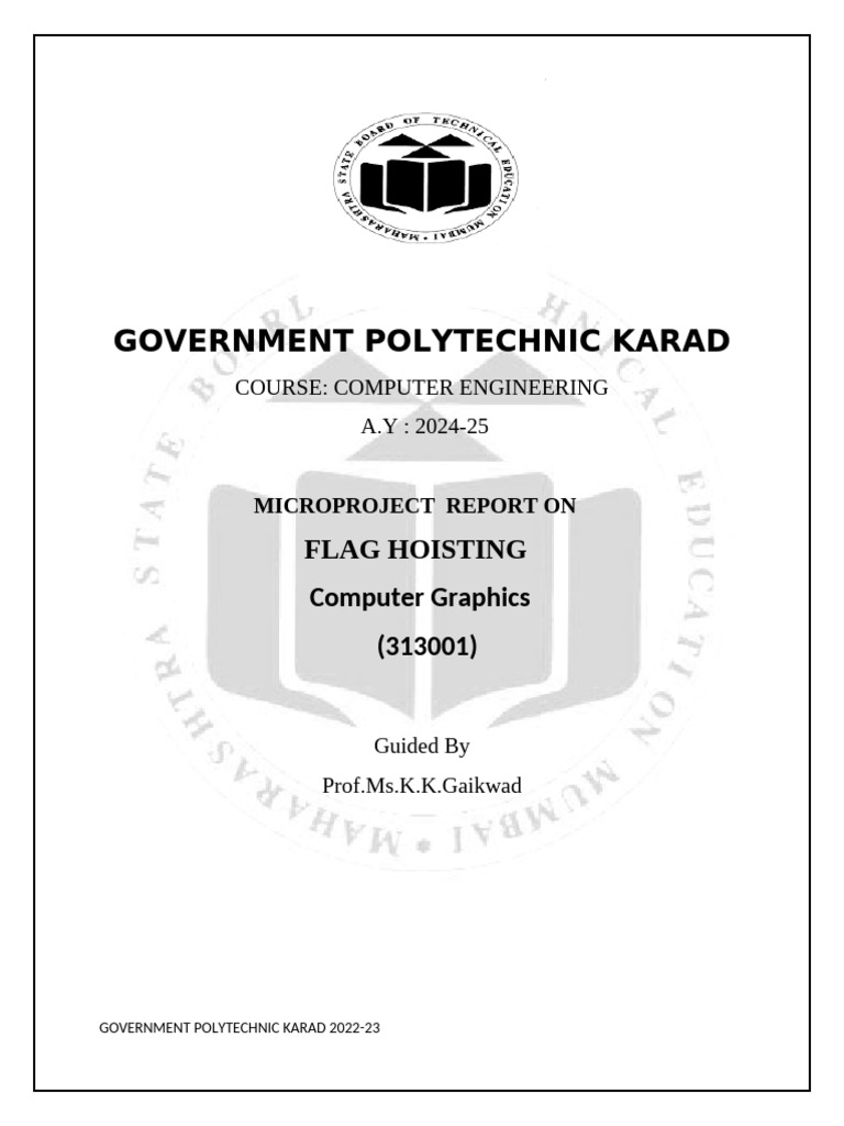 Government Polytechnic Karad: Computer Graphics (313001) | PDF ...