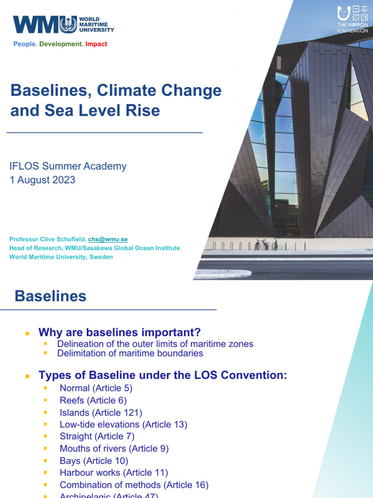 Baselines, Climate Change and Sea Level Rise 2023 | PDF | Territorial Waters | Coastal And ...