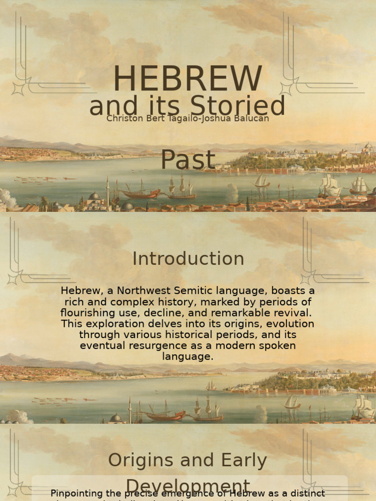 History of Hebrew Language Revival | PDF | Hebrew Language | Bible