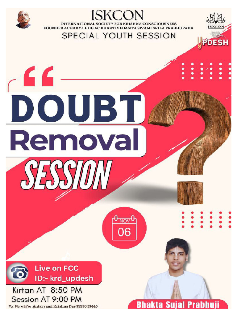 Doubt Removal by Bhakta Sujal Prabhuji | PDF