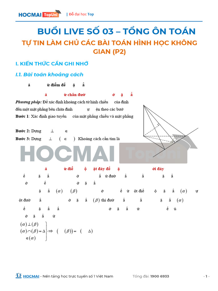 TopUni Buoi 03 Tu Tin Lam Chu Cac Bai Toan HHKG P2 TLBG-149438 | PDF