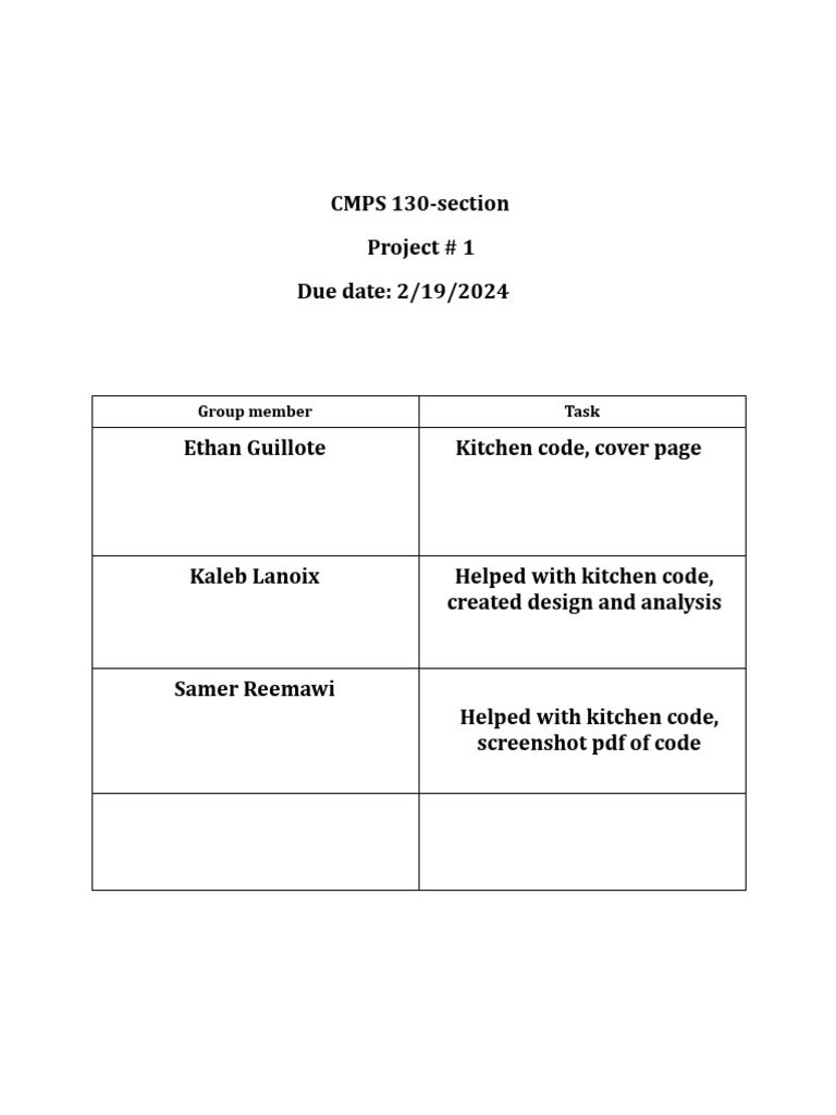 Proj1 CP EthanKalebSamer | PDF