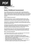 Appropriate Assessment in ECCE | PDF | Early Childhood Education | Learning