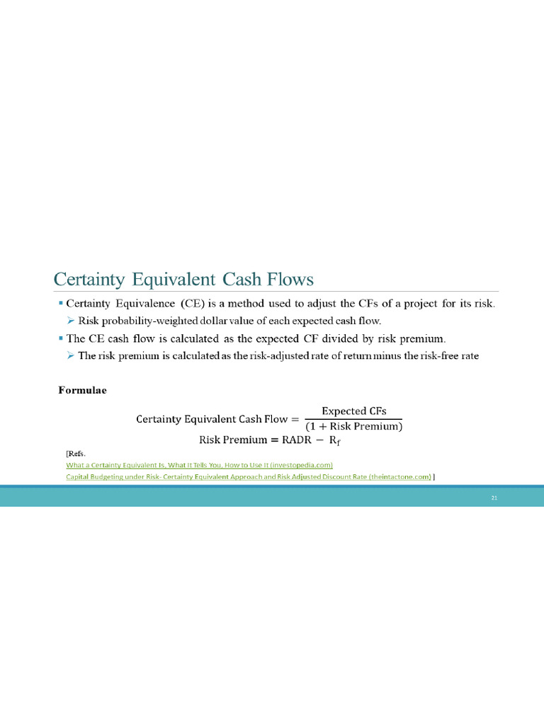 Capital Budgeting Cash Flows & Risk Refinements | PDF