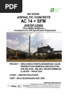 ACW 14 Asphalt Mix Design Specifications | PDF | Asphalt | Concrete
