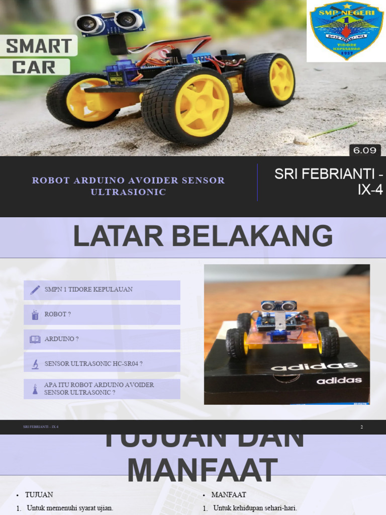 Robot Arduino Avoider Sansor Ultrasionic 1 | PDF