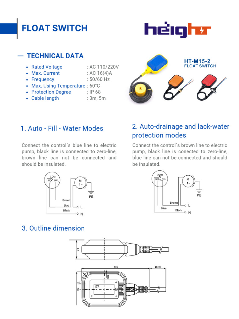 Ficha Técnica - Electroniveles Helectric | PDF