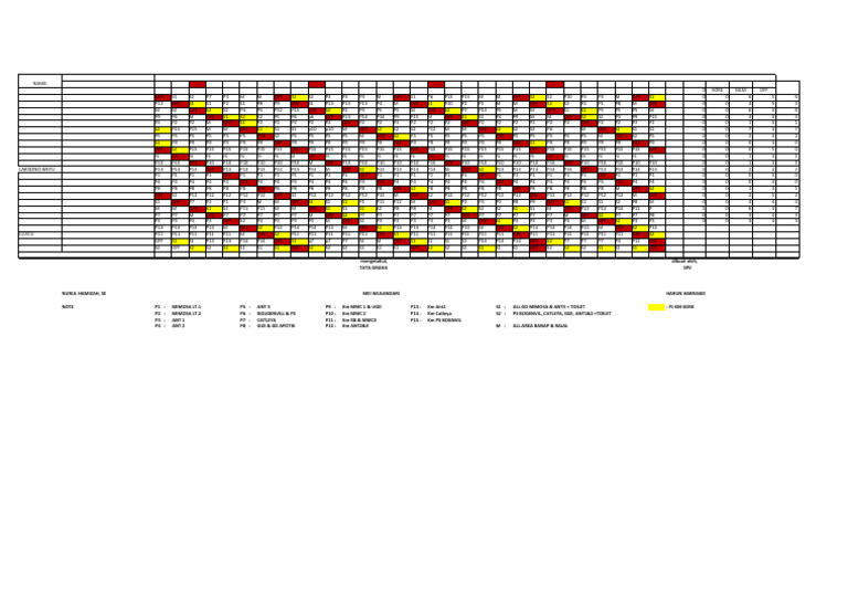Jadwal Dinas CS | PDF