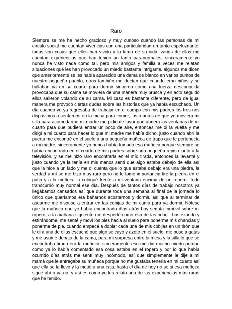 Raro | PDF | Ficción general