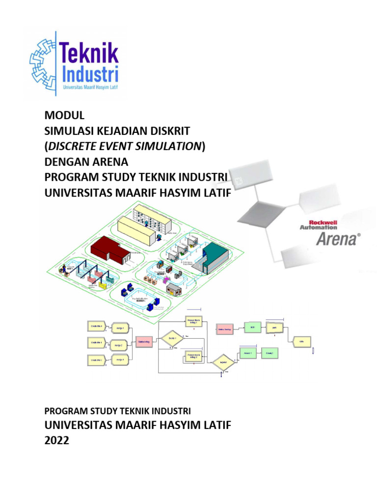 Panduan Simulasi Kejadian Diskrit ARENA | PDF | Bisnis | Komputer