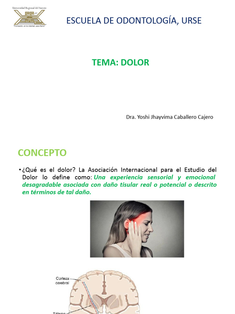 DOLOR | PDF | Dolor | Especialidades Medicas