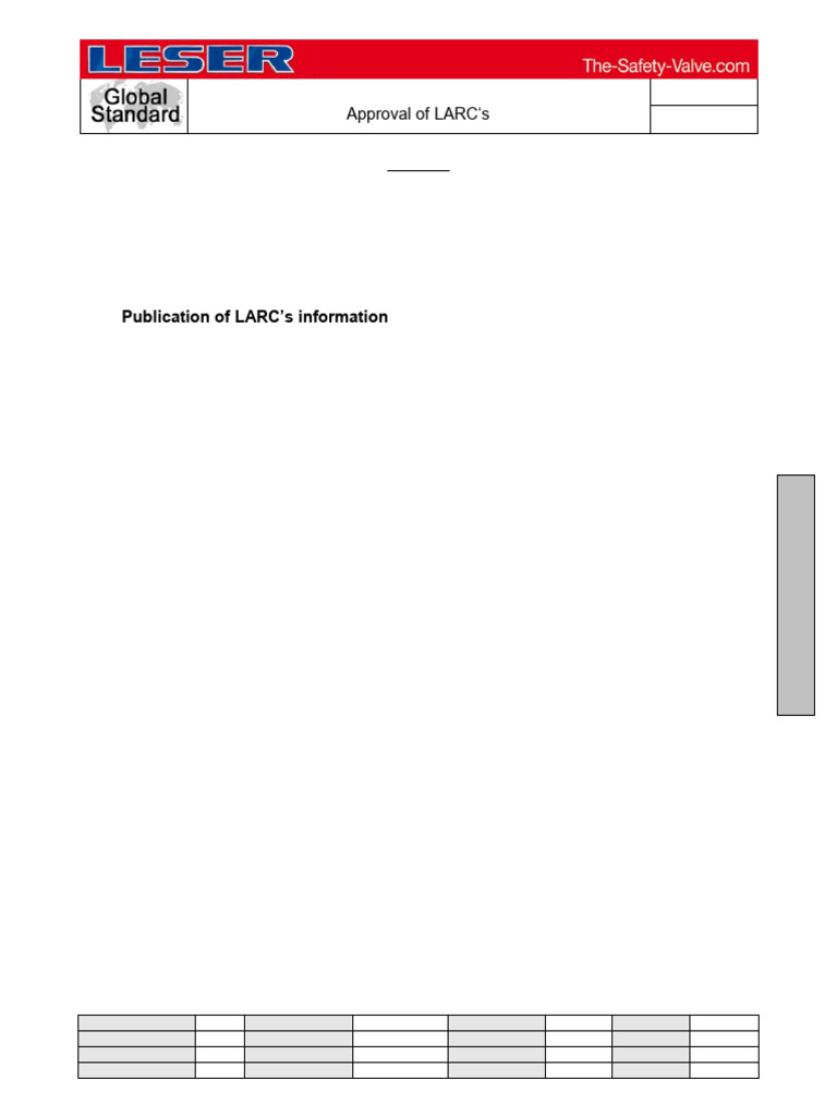 LARC Approval and Audit Procedures | PDF | Audit | Iso 9000
