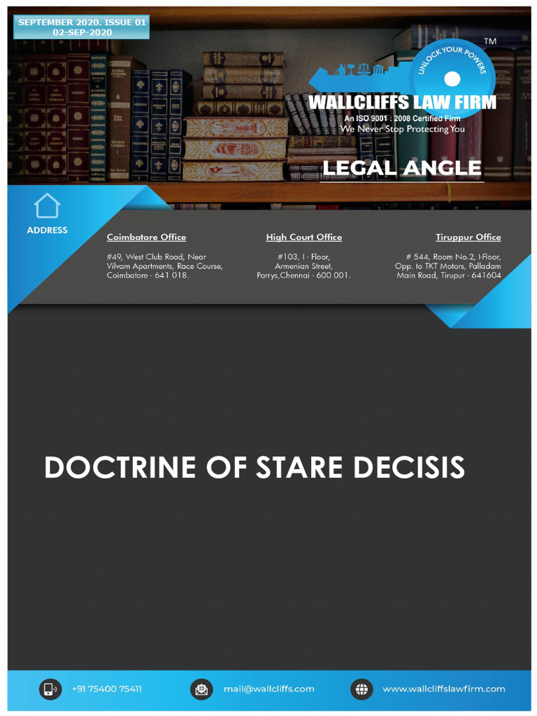 Stare Decisis and Precedent | PDF | Precedent | Justice