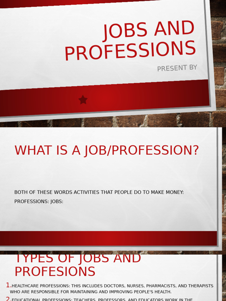Jobs and Professions | PDF | Business | Science & Mathematics