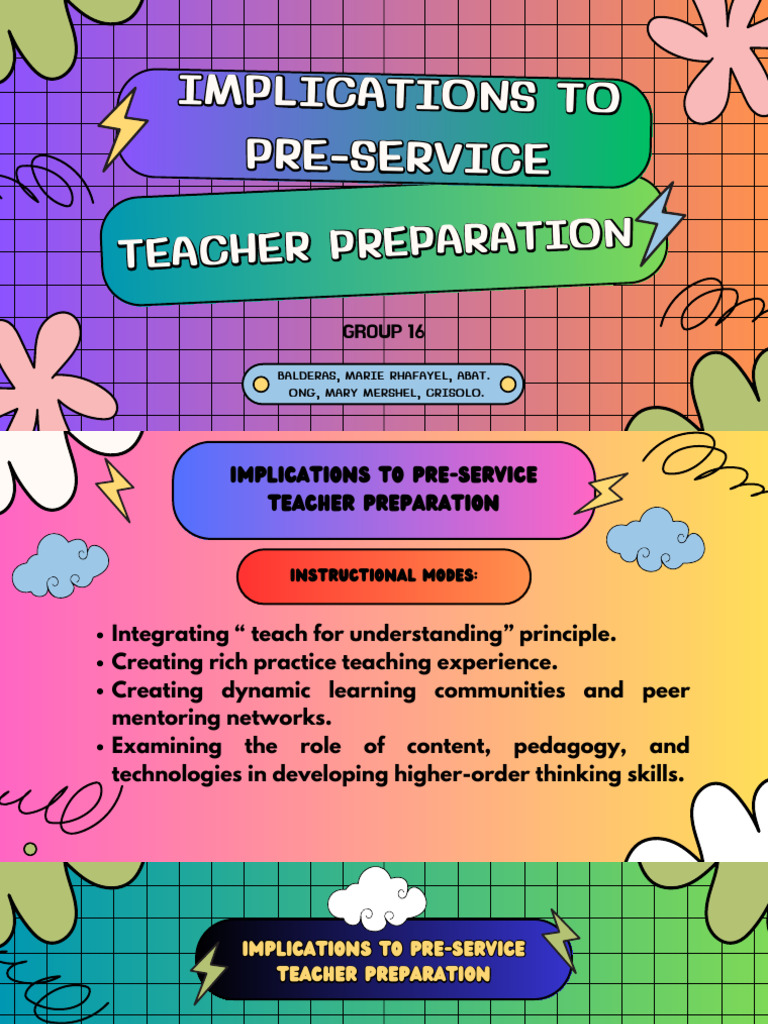 Implications for Pre-Service Teacher Prep | PDF | Teachers | Mentorship