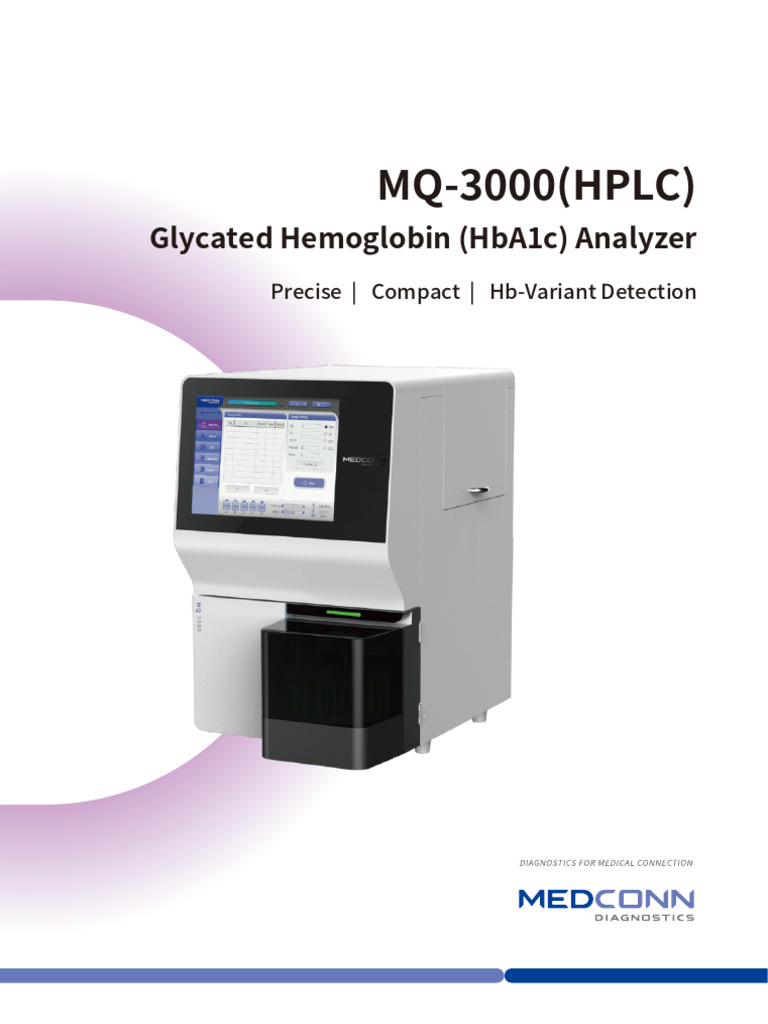 MQ-3000 HbA1c Analyzer Overview | PDF | High Performance Liquid ...
