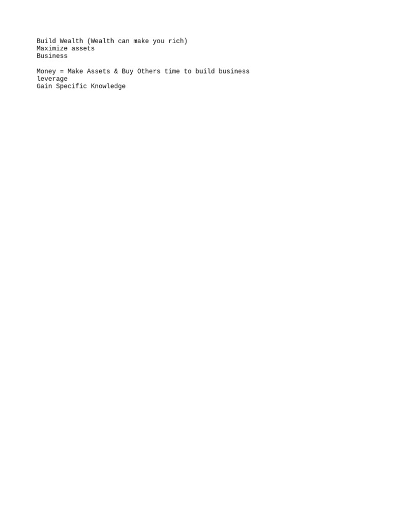 Build Wealth (Wealth Can Make You R | PDF | Business | Finance & Money ... Build Wealth (Wealth Can Make You R | PDF | Business | Finance & Money ...