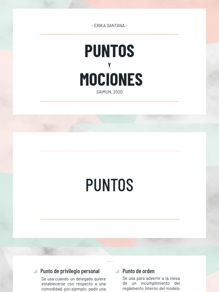 Puntos y Mociones | PDF | Gobierno