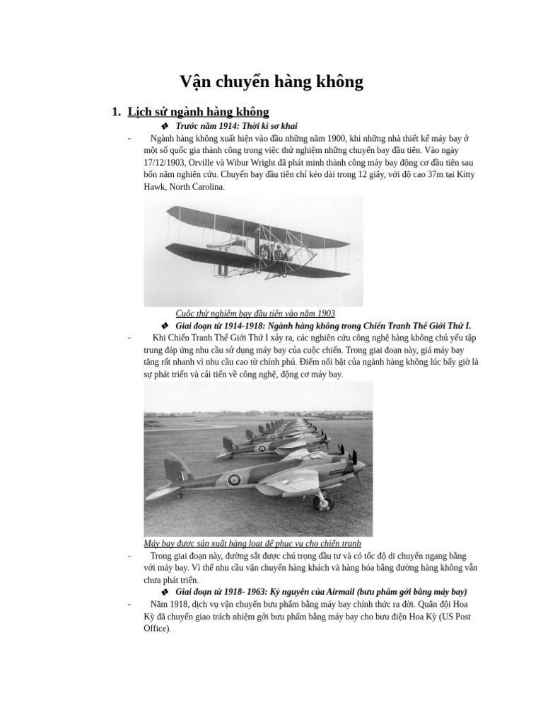 Vận chuyển hàng không | PDF