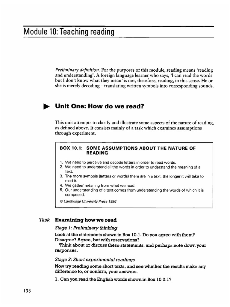 Teaching Reading | PDF