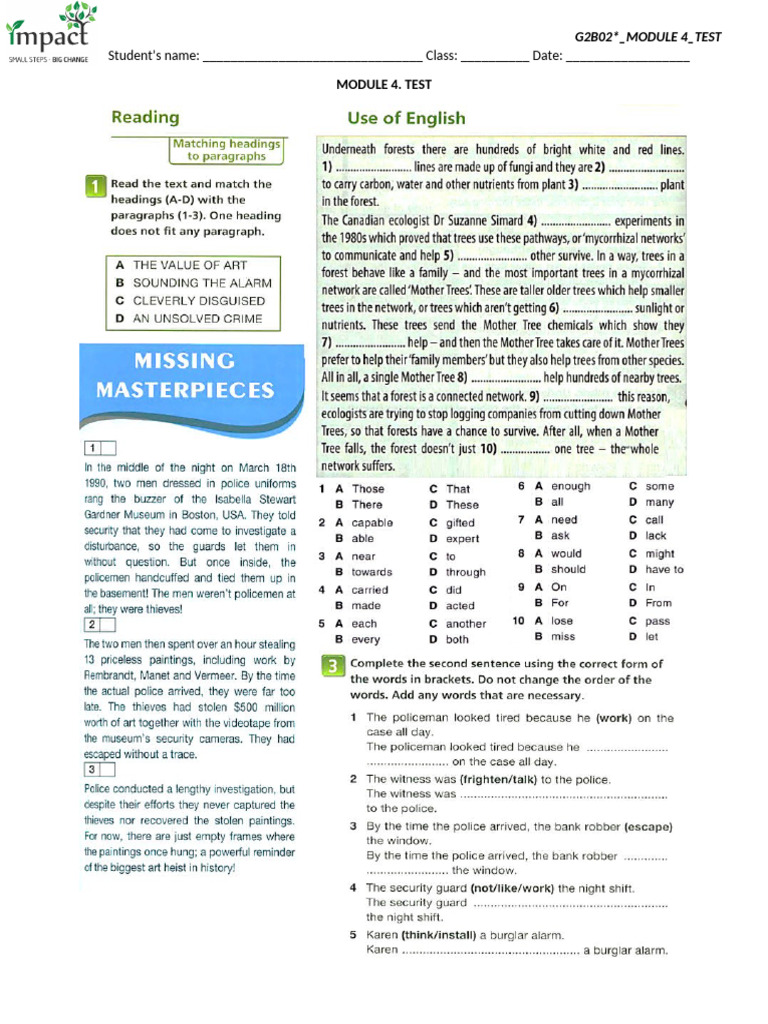 15 - Module 4 Test | PDF