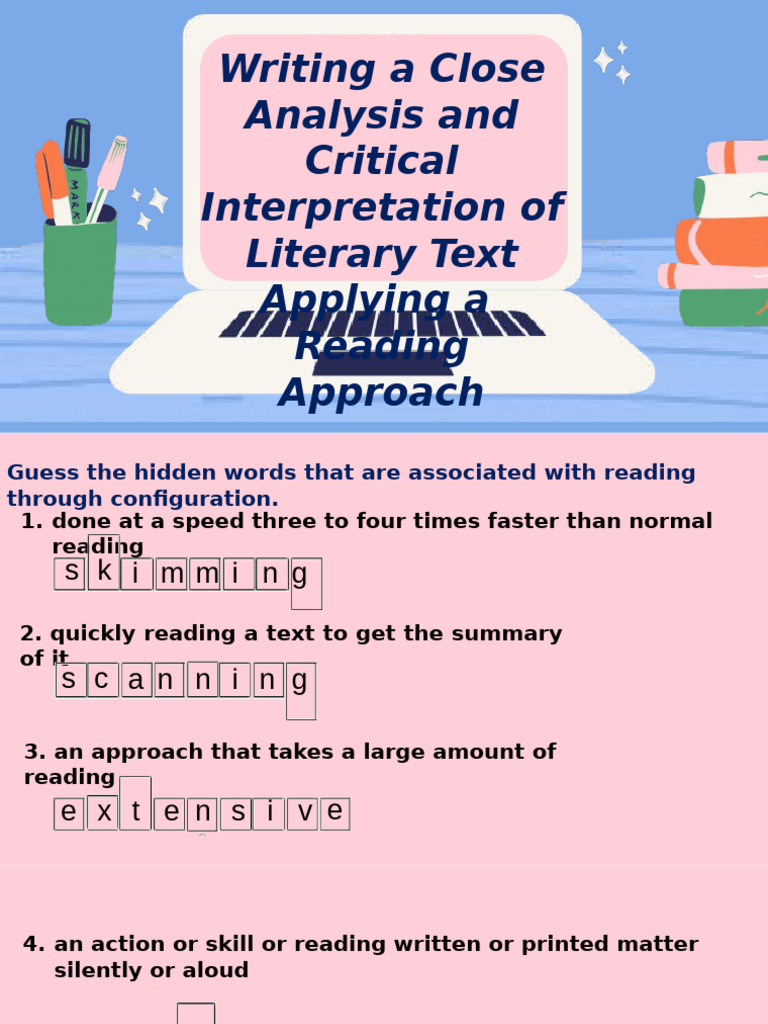 Writing A Close Analysis Q2 M1 | PDF