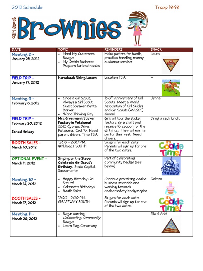 Brownie Girl Scouts 2012 Revised PDF SAMPLE | PDF | Scouting | Leisure