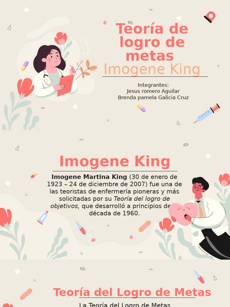 Teoría de Metas de Imogene King | PDF | Enfermería | Conceptos psicologicos