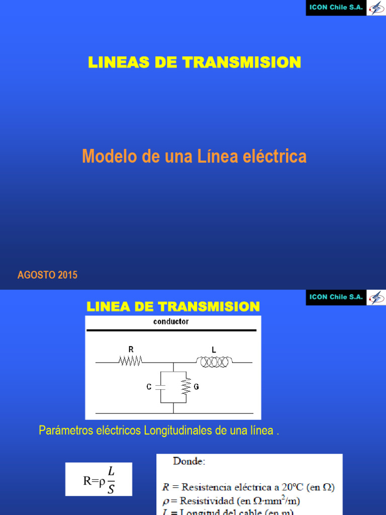 Parámetros y Cálculos de Líneas de Transmisión | PDF | Ciencia y ...