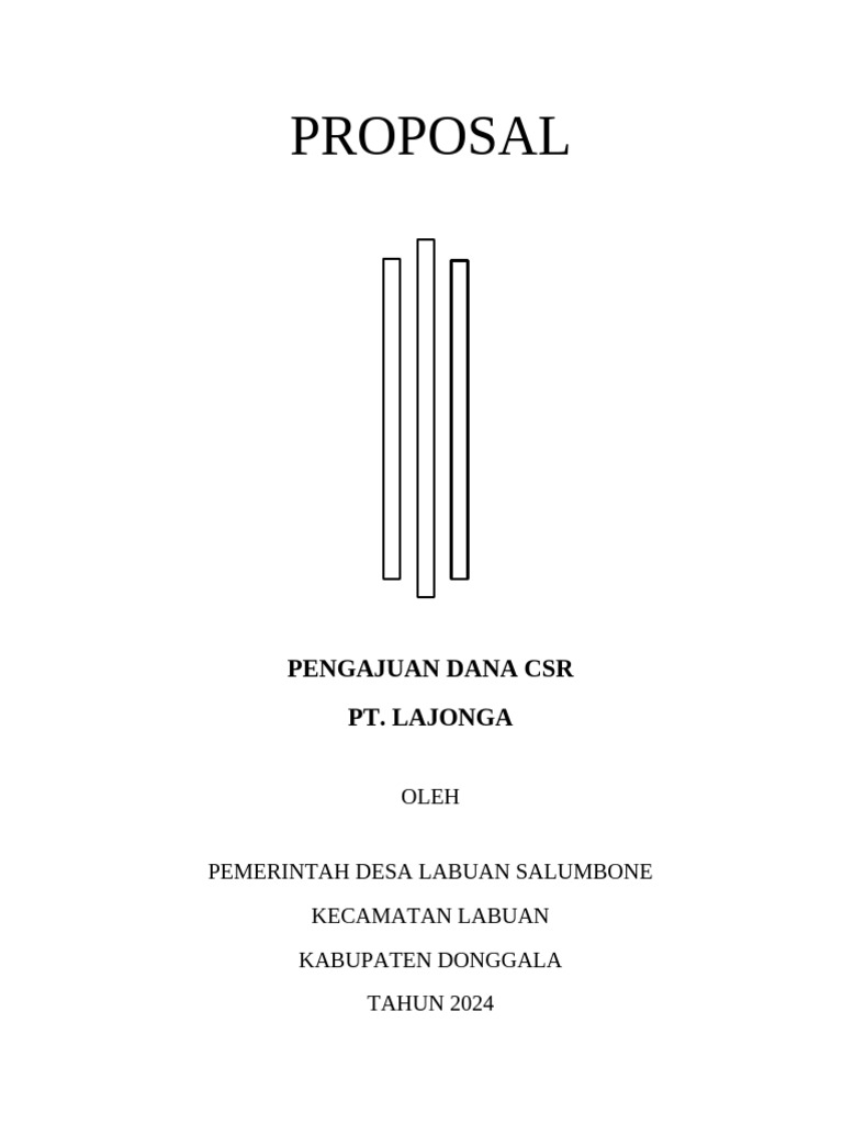 Proposal CSR Haji Agus | PDF