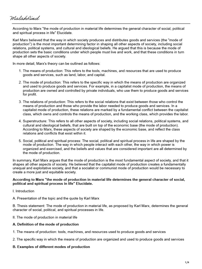 Marx Pdf Communism Socialism