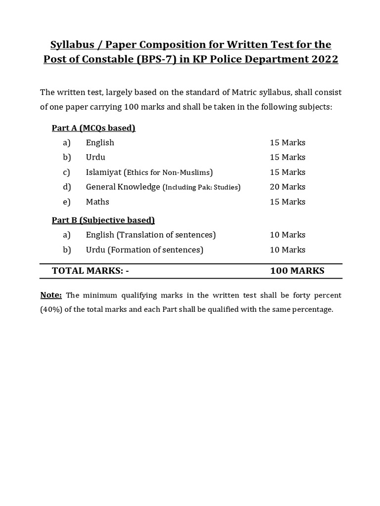 Syllabus 2022 | PDF