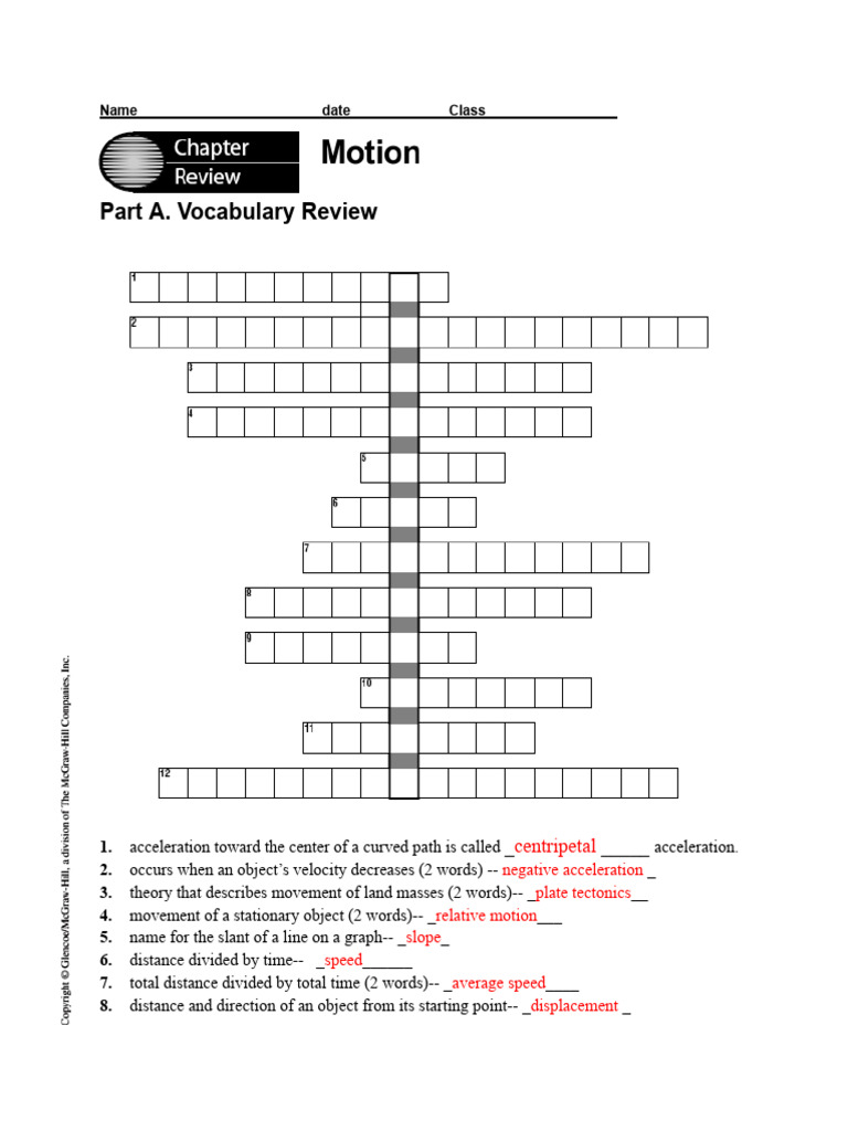 Ali Rady - CH 2 Answers Study Guide | PDF | Acceleration | Velocity