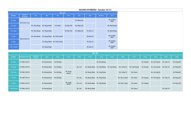 ROOMS-NUMBERS-SUNDAY-10-11-HL | PDF