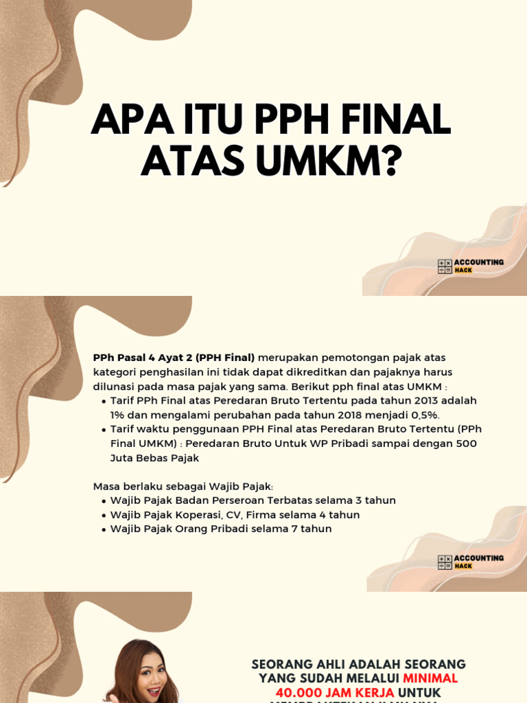 3010 Apa Itu PPH Final Atas UMKM | PDF