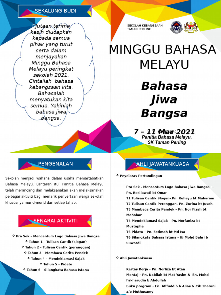 Buku Program Minggu BM | PDF