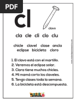 Aprendiendo A Leer 31 Cla, Cle, Cli, Clo, Clu | PDF