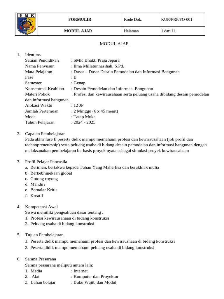 Dasar-Dasar Program Keahlian Dpib Elemen 3 | PDF