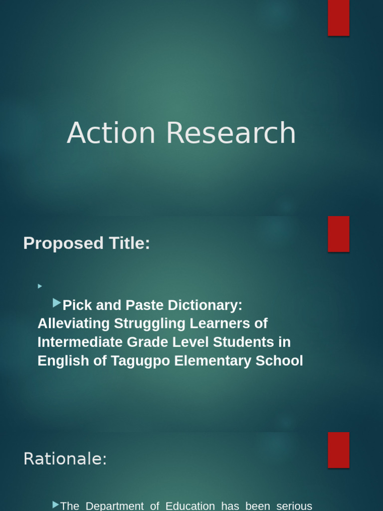Action Research | PDF | Dictionary | Page Layout