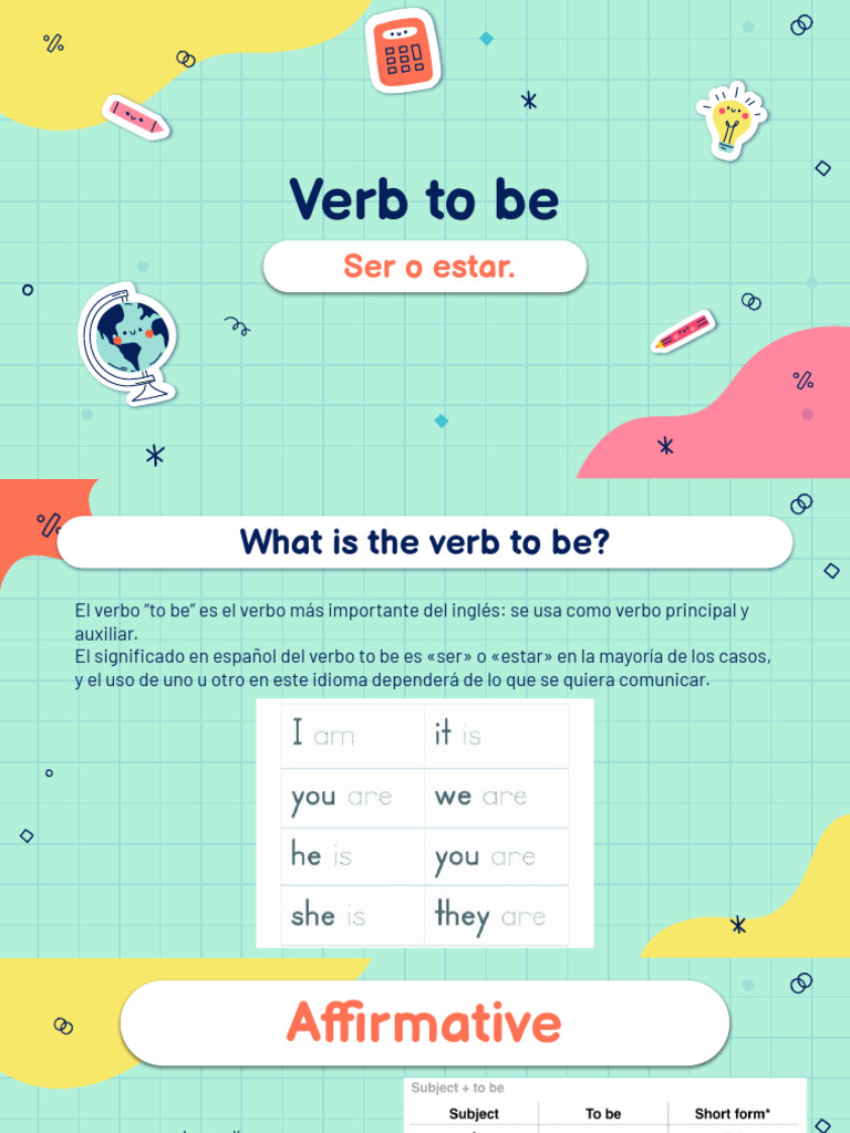 Verb to be (1) | PDF | Grammar | Semantic Units