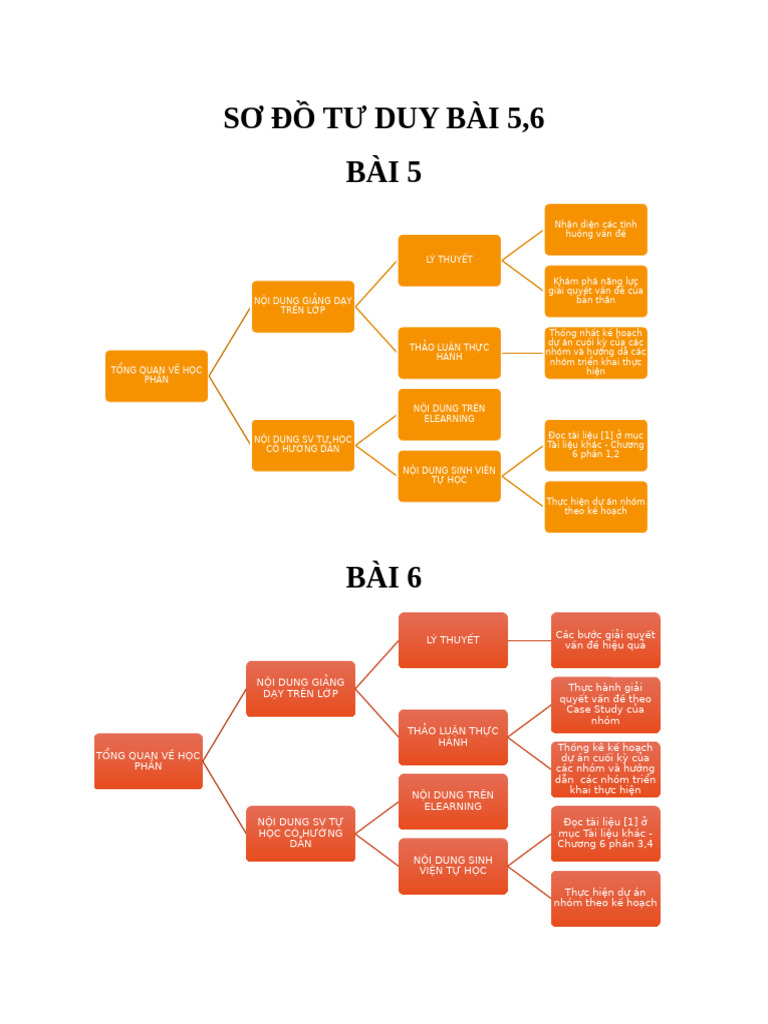 Sơ Đ Tư Duy Bài 5,6 | PDF