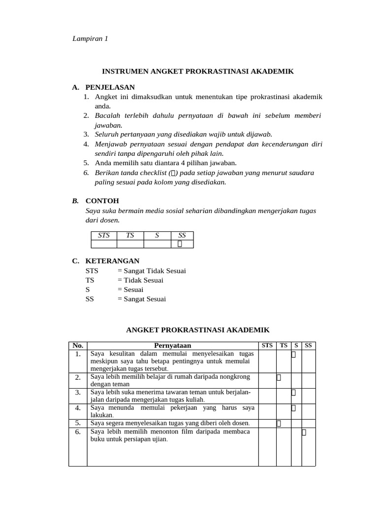 Angket Prokas Jawab | PDF | Karier & Perkembangan | Seni & Disiplin Bahasa