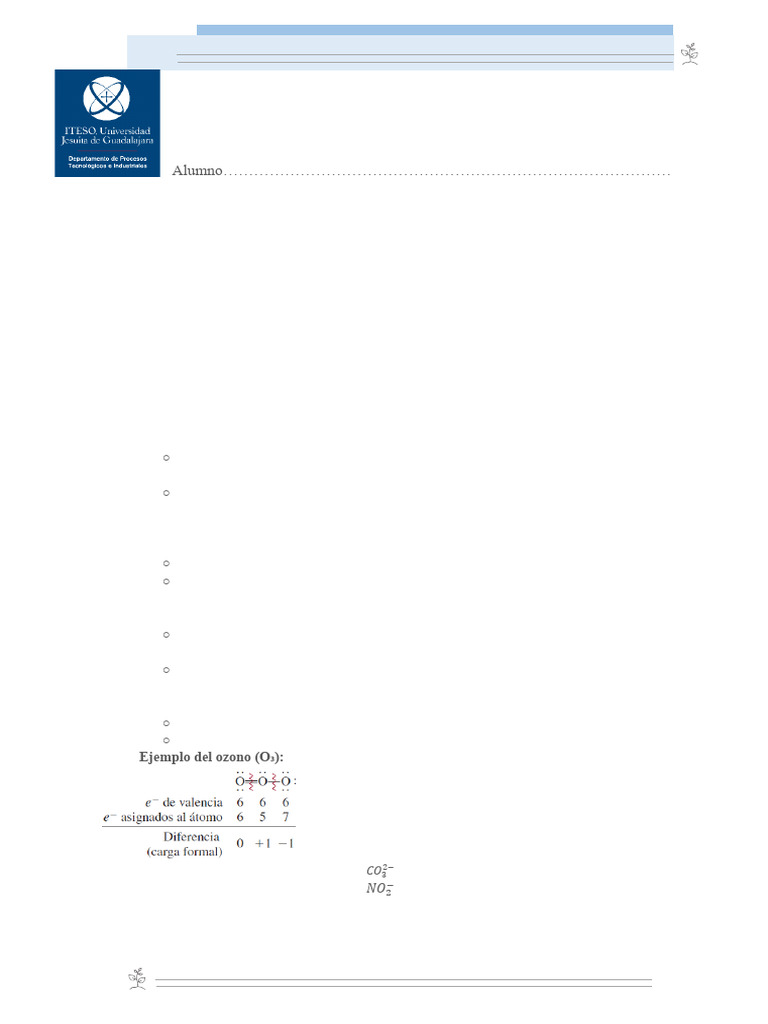 Carga Formal | PDF | Moléculas | Valencia (Química)