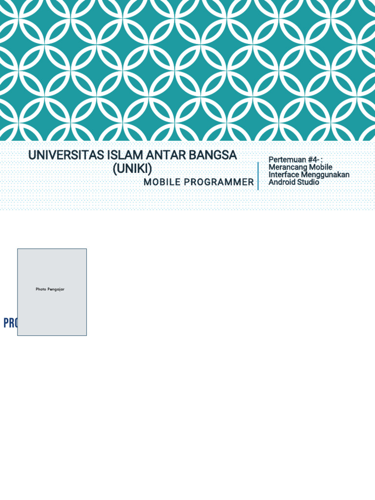Pertemuan 04 Mobile Programmer | PDF