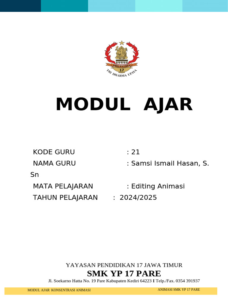 Modul Ajar Animasi - Penyuntingan Gambar Akhir Animasi (Online Editing ...