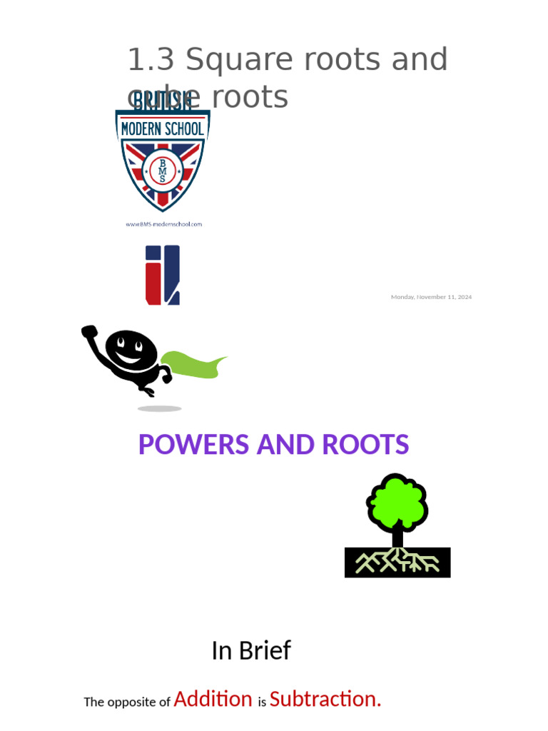 1.3 - Sqaure Root and Cube Root | PDF | Rational Number | Numbers