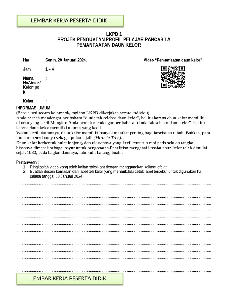 Edit Eni LKPD 1 | PDF | Karier & Perkembangan