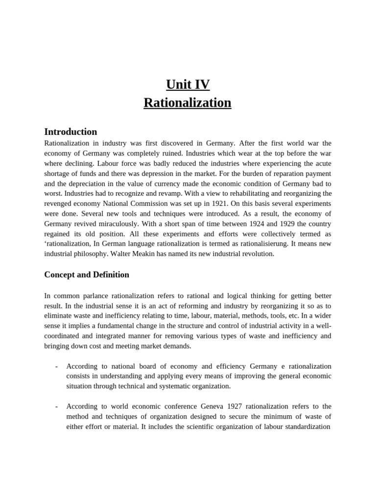 Rationalization in German Industry | PDF | Labour Economics | Automation