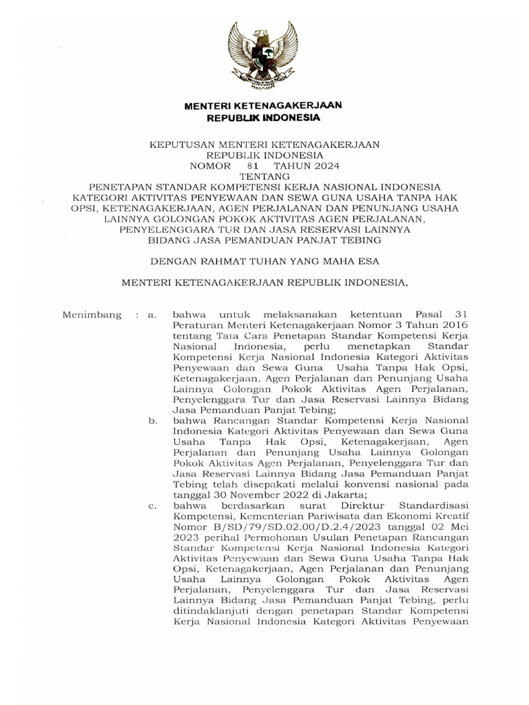 Skkni 2024-081 PDF | PDF | Karier & Perkembangan